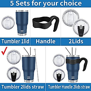 WETOWETO 30 oz Tumbler Stainless Steel Vacuum Insulated Coffee Ice Cup Double Wall Vacuum Coffee Cup Thermal Cups for Hot and Cold drinks, Suitable for Beach, Travel, Party, Office (Rose Gold, 1 Pack)