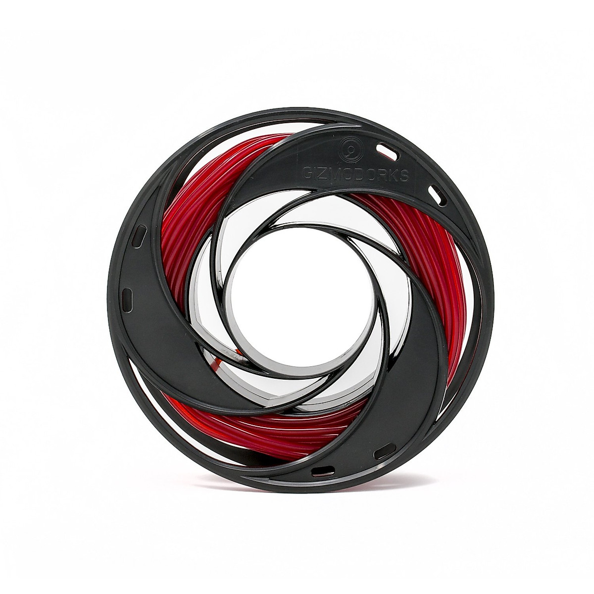 Gizmo Dorks Flexible TPU Filament for 3D Printers 3mm (2.85mm) 200g, Red