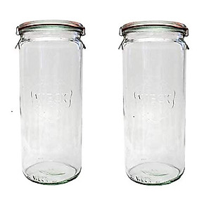 Weck Jars 908 1 Liter - Pack of 2 Glass Jars