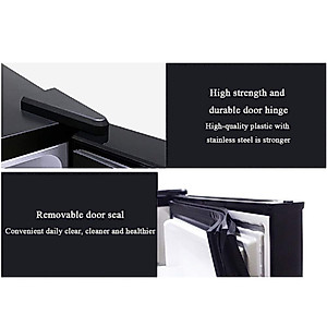 GUANGMING - Table Top Mini Fridge, 30 Litre Refrigerator with Lockable Door, Single Door Compact Upright Freezer for Home/Dorms/Apartment/Office, 400×400×485Mm,A (Size : B)