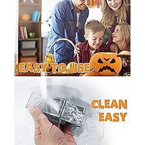 JUSTOTRY Simple & Safe Pumpkin Carving Kit for Kids, Halloween Stainless Steel Pumpkin Carving Tools, Non-knife Pumpkin Carving Stencils, Pumpkin Carving Sets for Adults, Pumpkin Carver, Durable