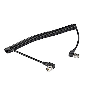 Superbat BNC Cable 3G/HD SDI Cable 3ft SDI Coil Cable 75Ohm BNC to BNC Extension Coaxial Cable for Cameras and Video Equipment，Supports HD-SDI/3G-SDI，SDI Video Cable (Black,1Pcs)