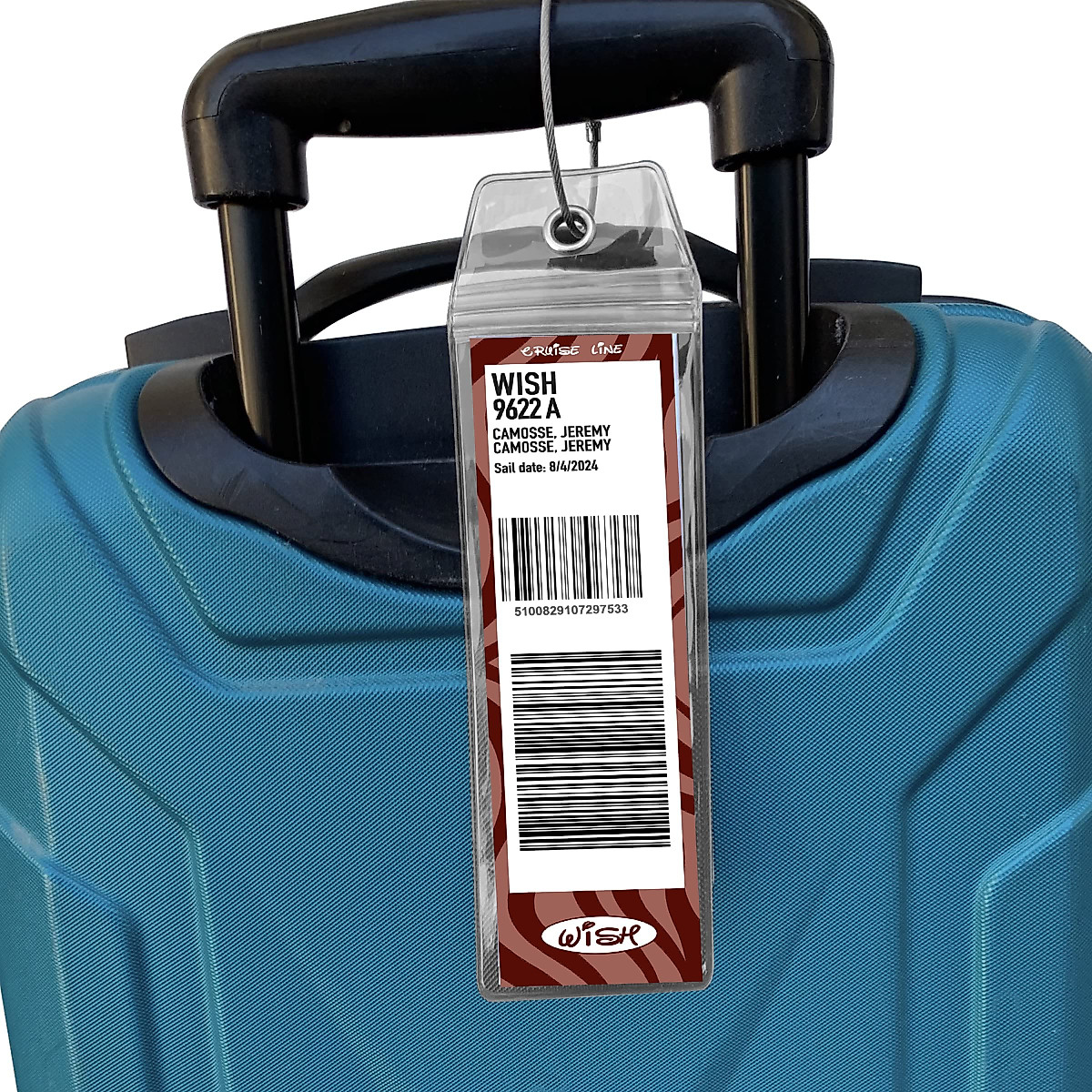 Disney Cruise Luggage Tag Holder by Cruise On [4 Pack] for All Disney Cruise Line DCL Ships Dream, Fantasy, Magic, Wonder, Wish, Treasure, Adventure & Destiny in 2025 & 2026