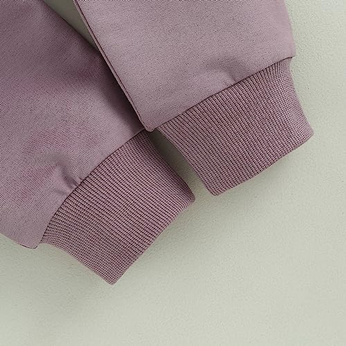 Sduydiosy Toddler Baby Girl Fall Outfit Letter Print Sweatshirt Top Elastic Waist Pant Cute Infant Newborn Winter Clothes Set (Daddys Girl Purple, 12-18 Months)