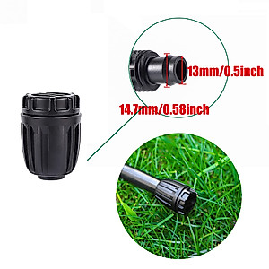 1/2 inch Irrigation Fittings End Plugs For (1/2" ID x0.6-0.63" OD) 16mm Drip Tubing Connectors-10 Pcs/pack