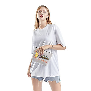 TSOTMO Pogue Makeup Bag TV Show Gift Peace Love Pogue Cosmetic Bag Hippie Gift For Pogue Fans TV Show Lovers Gift (Peace Pogue)