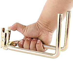 NovelBee 2pcs E-Track J Hook Tie Down Anchors with X-Track J Hook Hanger,Heavy Duty Shovel Tool Hanger Hook for Cargo Storage Shelf