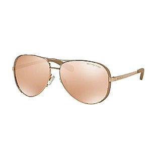 Michael Kors Chealsea Womens Sunglasses M5004 1017R1 Rose Gold Aviator 59mm