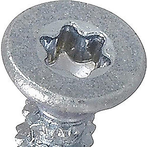Power Pro Premium One Multi-Material Flat Head Screws, Zinc Plated Steel, Fasten in Wood, Metal, Concrete, Drywall and Plastic, Silver, #6 x 5/8 inch, Box of 50 Screws