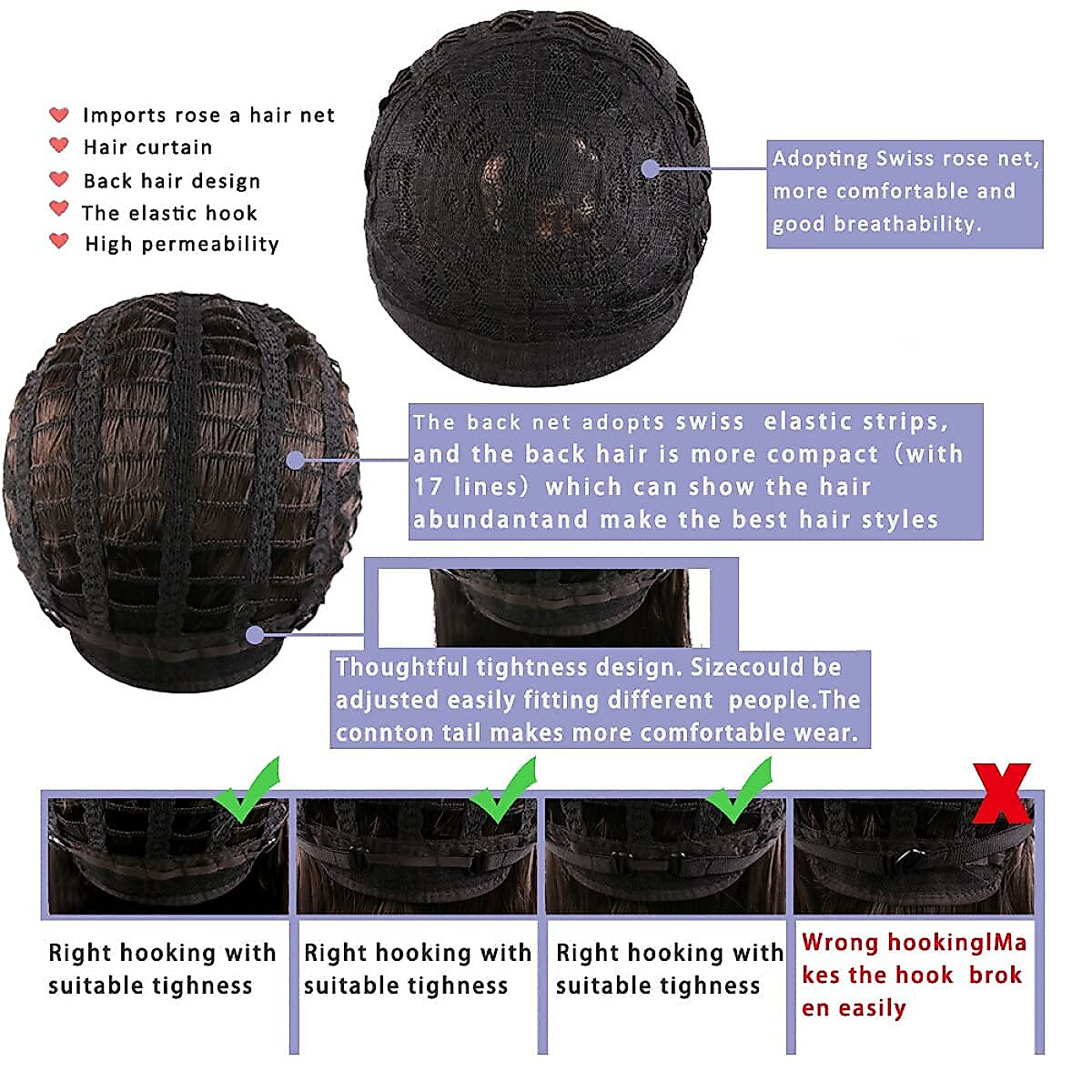 Gray Wigs for Women, Temperament, Oblique Bangs, Texture, Fluffy Short Hair, Black Gradient Silver, Middle-Aged and Elderly Women’S, Natural Hair Wig for Daily Use, Suitable for Girls and Women