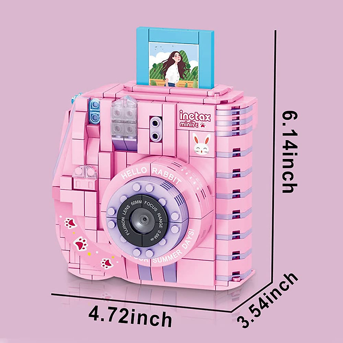 NC Uvini Building Blocks Camera, DIY STEM Toys, Building Construction Brick Set Best Gift for Kids, Teens or Adult 628pcs