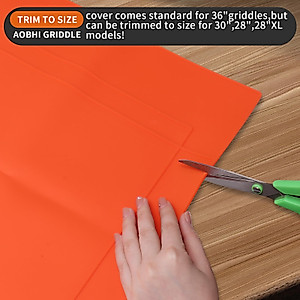 AOBHI 36" Silicone Griddle Cover Mat for Blackstone: Grill Accessories Griddle Flat Top Cover Food-Grade Protection Grill Buddy Mats,Cuttable Fit 30",29",28",22" and 17" Griddle