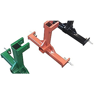 Heavy Duty 3 Point Category 0 Drawbar Receiver Hitch Tow Bar - Compatible with Kubota Orange