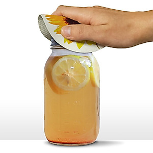 Sunflower Shower Round Rubber Non-Slip Jar Gripper Lid Opener