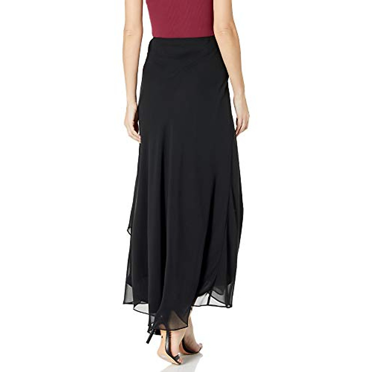 Alex Evenings womens Long Dress (Regular and Plus Sizes) Skirt, Black, Medium US