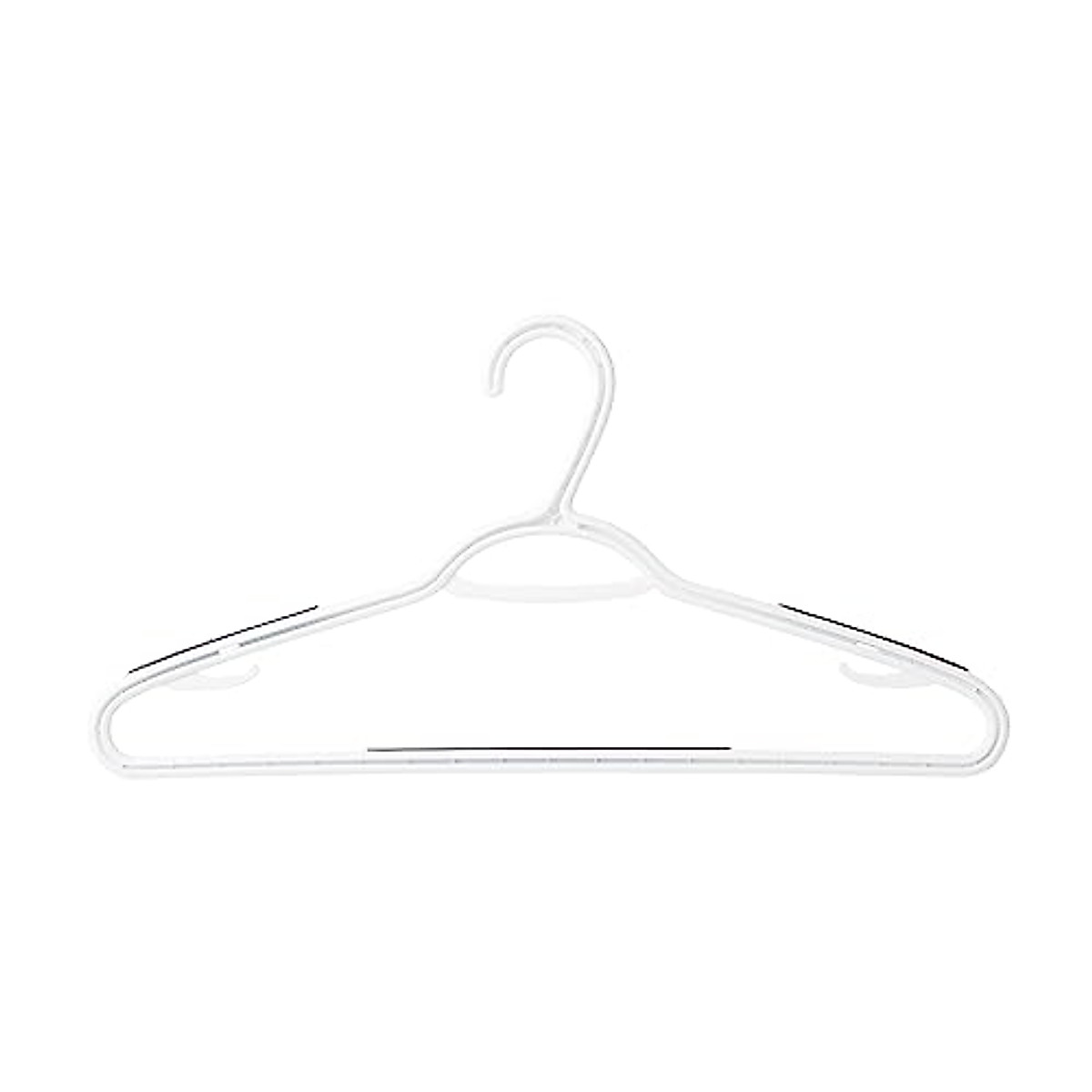 neatfreak! 10 Pack Non-Slip Clothes Hanger, White and Grey