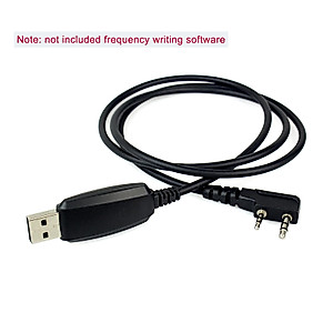 Retevis 2 Pin 2 Way Radio USB Programming Cable Compatible with Retevis RT22 RT21 RT68 RT22S RT19 RT86 RT15 H-777 NR10 RT85 RB89 RB29 Baofeng UV-5R BF-888S Arcshell AR-5 TYT Walkie Talkie(1 Pack)
