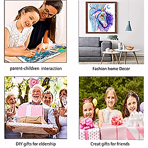 5D DIY Diamond Painting Kits for Adults Kids, Full Round Drill Diamond Art Painting, Crafts, Artwork, Used for Home Office Wall Decoration,14x18inch/35x45cm (Frame)