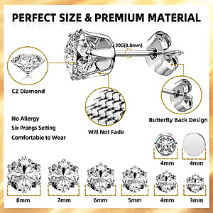 Self Ear Piercing Gun Kit with 12 Pairs of CZ Ear Stud Piercing Tools with Multi-Purpose Ear Gun for Salon and Home Use