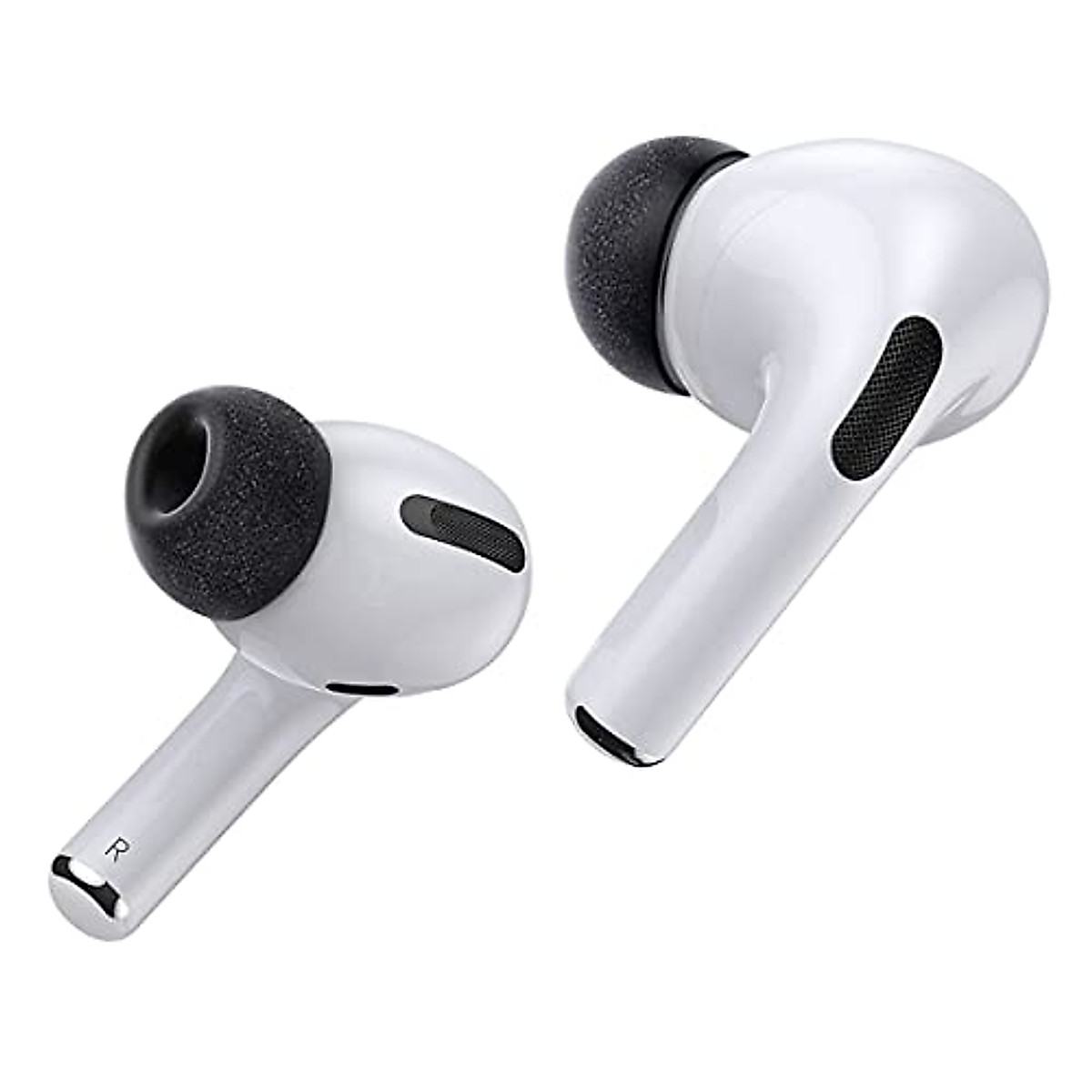 WEUPE Memory Foam Ear Tips Compatible with AirPods Pro, Replacement Earbud Tips Covers, Anti-Slip Eartips, 3 Pairs (S, M, L) (Black)