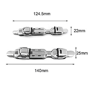 heyous Fishing Reel Seat 2pcs Stainless Steel Fishing Reel Seat Deck Wheel Rod Clip 2 Sizes Fishing Accessory Tool Spinner Tackle