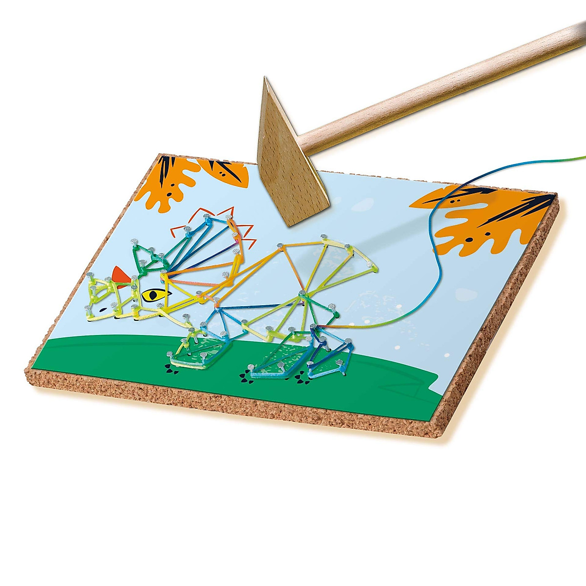SES Creative 14957 Hammer String Art Dinos