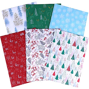 SUNCOLOR 120 Sheets 20"x14" Christmas Tissue Paper for Gift Bags Packaging Art Tissue Paper for Crafts