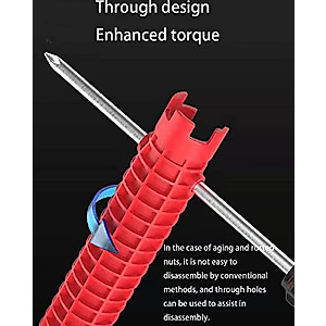 dsdzkj 8-in-1 Sink Wrench, Basin Wrench is a Multi-purpose Tool for The Kitchen, Bathroom, Toilet, and Narrow Space Under