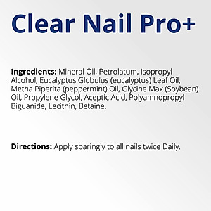 Clearnail Pro + Fungal Nail Restorer - Toenail Repair for Discolored, Thickened, Yellow & Fungal Finger Nails - Made in the USA - 0.33 FL Oz