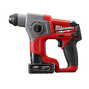 MILWAUKEE M12 FUEL 2416-21XC 12-Volt Cordless Lithium-Ion 4.0Ah 5/8 in. Brushless SDS-Plus Rotary Hammer Kit
