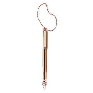 Torah Book Scalable Extendable Hand Pointer with Pocket Clip 14 CM Scalable to 27 CM Plus Steel Bead Chain Great Bar Bat Mitzvah Gift (Rose Gold)