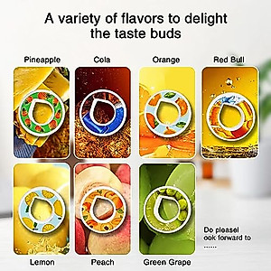 Napolju Air Up Water Bottle,650ML Scent Water Bottle with Orange Air Up Flavour Pod,Leak Proof Sports Water Cup with Straw,Fruit Fragrance Water Bottle Suitable for Outdoor Sports (Black+6 Pods)