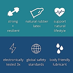 GLYDE Maxi - XL Fit Condoms - 12 Count - Ultra-Thin, Vegan, Non-Toxic, Large Size Natural Rubber Latex, 56mm for Generous Fit