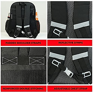 SHYLERO Mesh Backpack XXL (36L) - Lightweight Heavy-Duty Clear Backpack Made of Reinforced 3D Mesh - H19.6 xW15 xD7