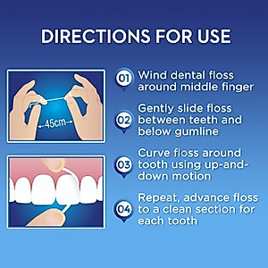 Oral-B Super Floss Mint Dental Floss for Braces Bridges - 50 Strips (2-Pack)