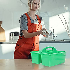 Cabilock Large Plastic Shower Caddy Tote Portable Storage Caddy Basket Cleaning Tool Organizer Pail Bucket Organizer Household Bucket for Cleaning Supplies