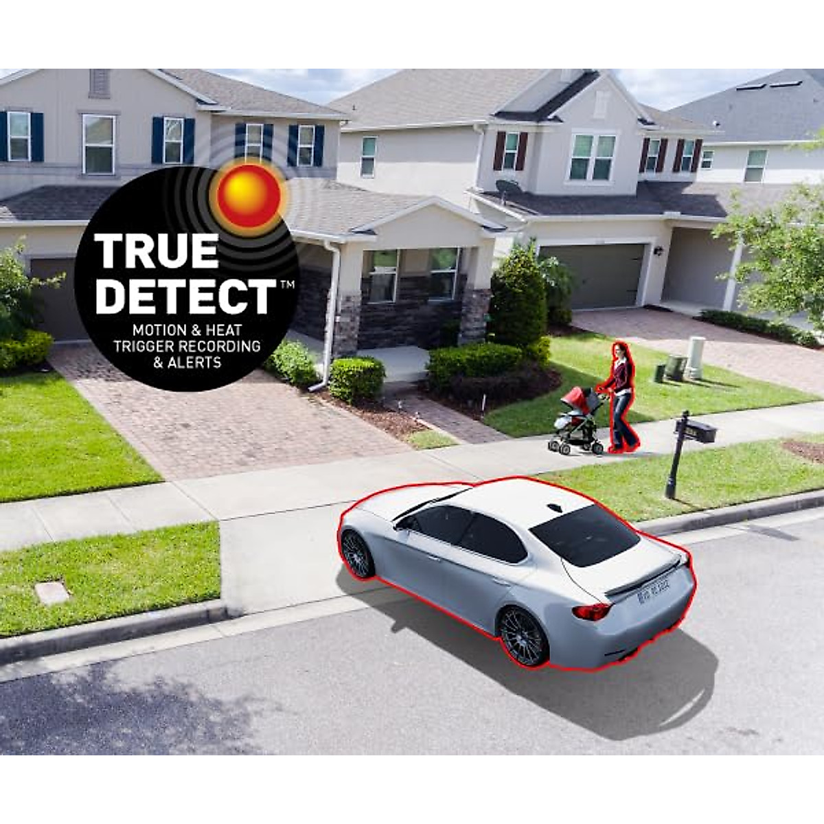 Swann Home DVR Security Camera System with 1TB HDD, 4 Channel 4 Camera, 1080p Full HD Video, Indoor or Outdoor Wired Surveillance CCTV, Color Night Vision, Heat Motion Detection, LED Lights, 445804