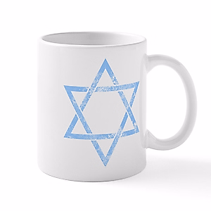 CafePress Grunge Star Of David Mugs Ceramic Coffee Mug, Tea Cup 11 oz