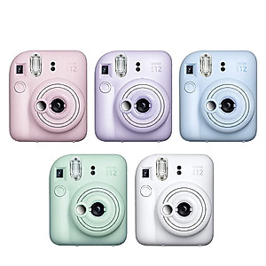 Rieibi Selfie Mirror for Instax mini 12, Self-Portrait Mirror for Fujifilm Instax Mini 12 Instant Camera, Fuji Mini 12 Selfie Lens Accessories - Green