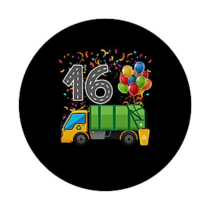 Happy 16 Waste Picker Dumpster Garbage Truck PopSockets Swappable PopGrip