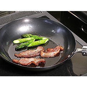 River Light Iron Frying Pan, Extreme Japan, 11.0 inches (28 cm), Induction Compatible, Made in Japan, Wok