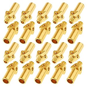 Joywayus Brass Natural Gas Jet Tips for 10,20,32 Tips Cast Iron Burner Propane Gas Burner Nozzle(Pack of 20)