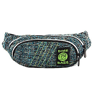 Dime Bags Fanny Pack | Hemp Waist Bag with Spacious Storage and Adjustable Strap (Glass)