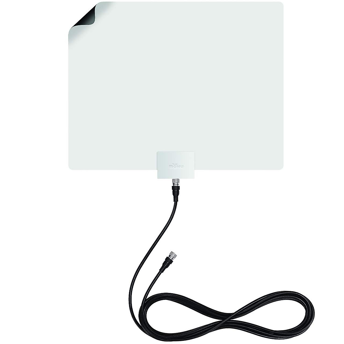 Mohu Leaf 30 Indoor TV Antenna, 40 Mile-Range, UHF/VHF Multi-directional, Original Paper-Thin, 10 ft. Detachable Coaxial Cable, Reversible, Paintable, 4K-Ready HDTV, MH-110583