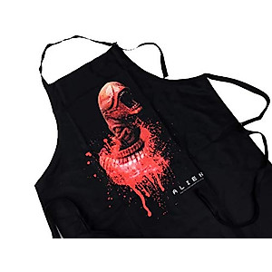 Alien Chestburster Adult Apron, Black