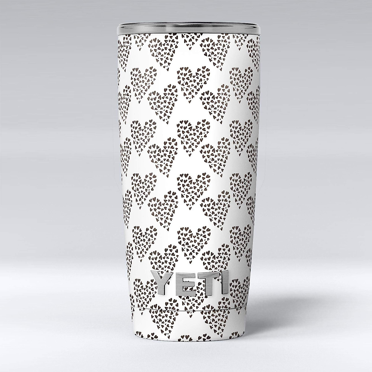 Design Skinz Hearts Within Hearts - Skin Decal Vinyl Wrap Kit Compatible with The Yeti Rambler Cooler Tumbler Cups