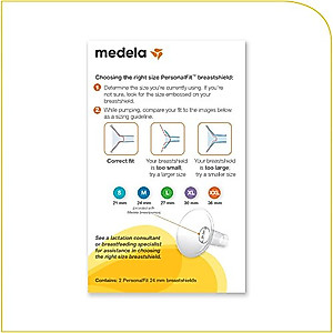 Medela PersonalFit Breastshields (2), Size: Large (27mm) in Retail Packaging (Factory Sealed) #87074 (Original Version)