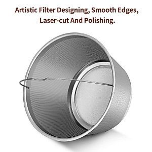 4-5 Cup Reusable Permanent Basket Coffee Filters, Coffee Filters 4 Cup, Perfect Fit Mr Coffee Coffee Makers and Brews, Replace 4 Cup Mr Coffee Gold Tone Coffee Filters