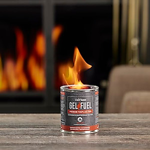 UniFlame - Gel Fuel, Premium Fireplace Fuel (12 Pack) | 12 13oz Cans