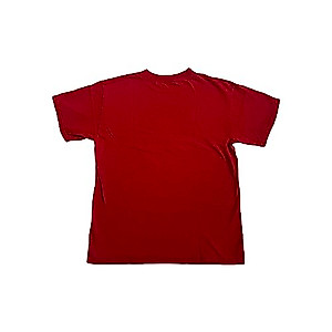 Y2k Women Grunge Short Sleeve Teen Girl Aesthetic Top Skull Graphic Print Oversized Halloween Baggy Tshirt (Red Star, M)